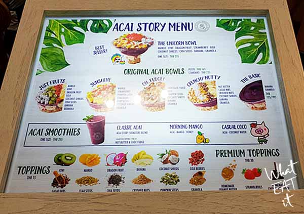 Acai Story ซุปเปอร์ฟู้ดสมูทตี้ จากผลไม้สีม่วง ณ EmQuartier